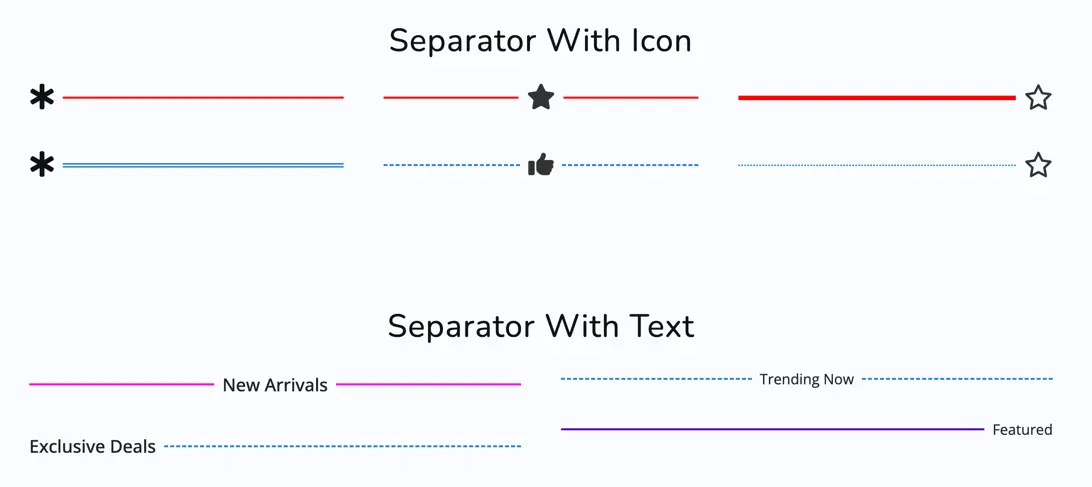 Separator Block Documentation by WPMozo